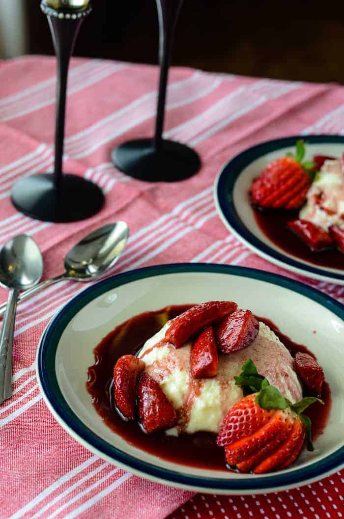 Red Wine Berry Panna Cotta • The Crumby Kitchen