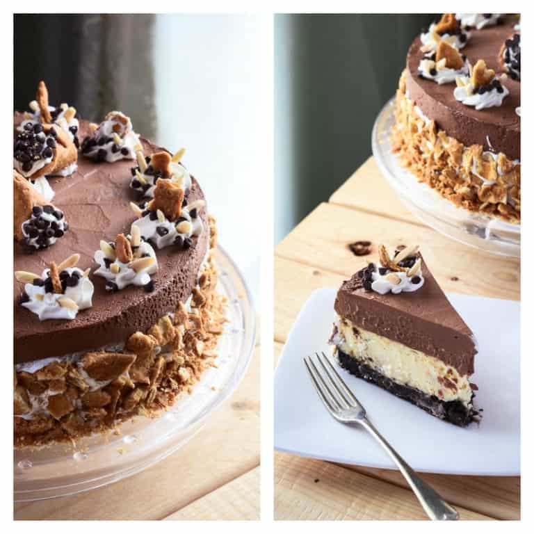 Chocolate Cannoli Cheesecake Mousse Torte • The Crumby Kitchen