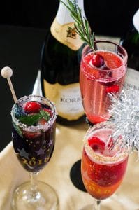 Christmas Champagne Cocktails • The Crumby Kitchen