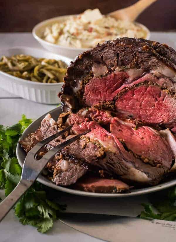 Chorizo-Stuffed Standing Rib Roast • The Crumby Kitchen