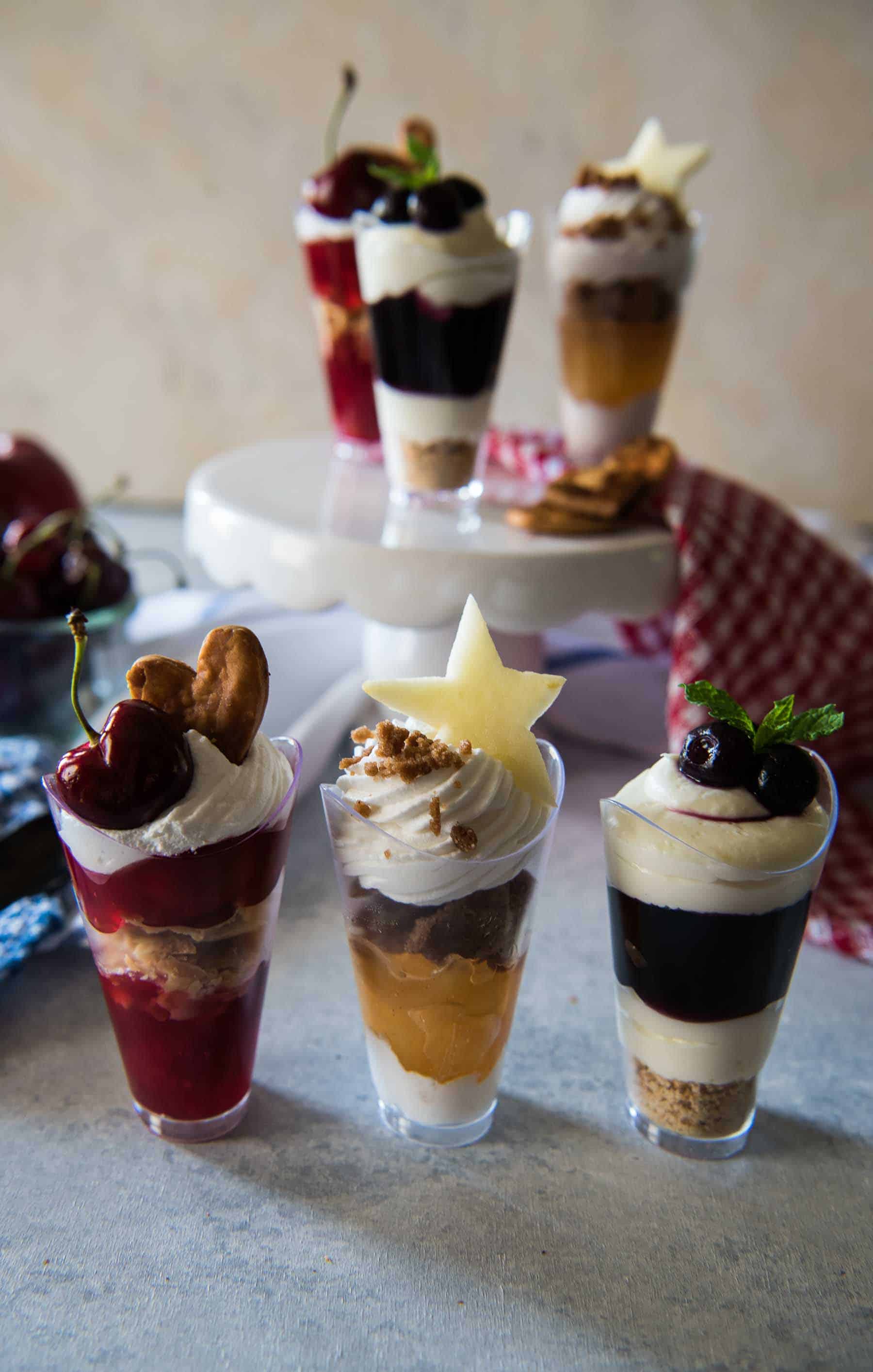 All-American Pie Shooter Trio • The Crumby Kitchen