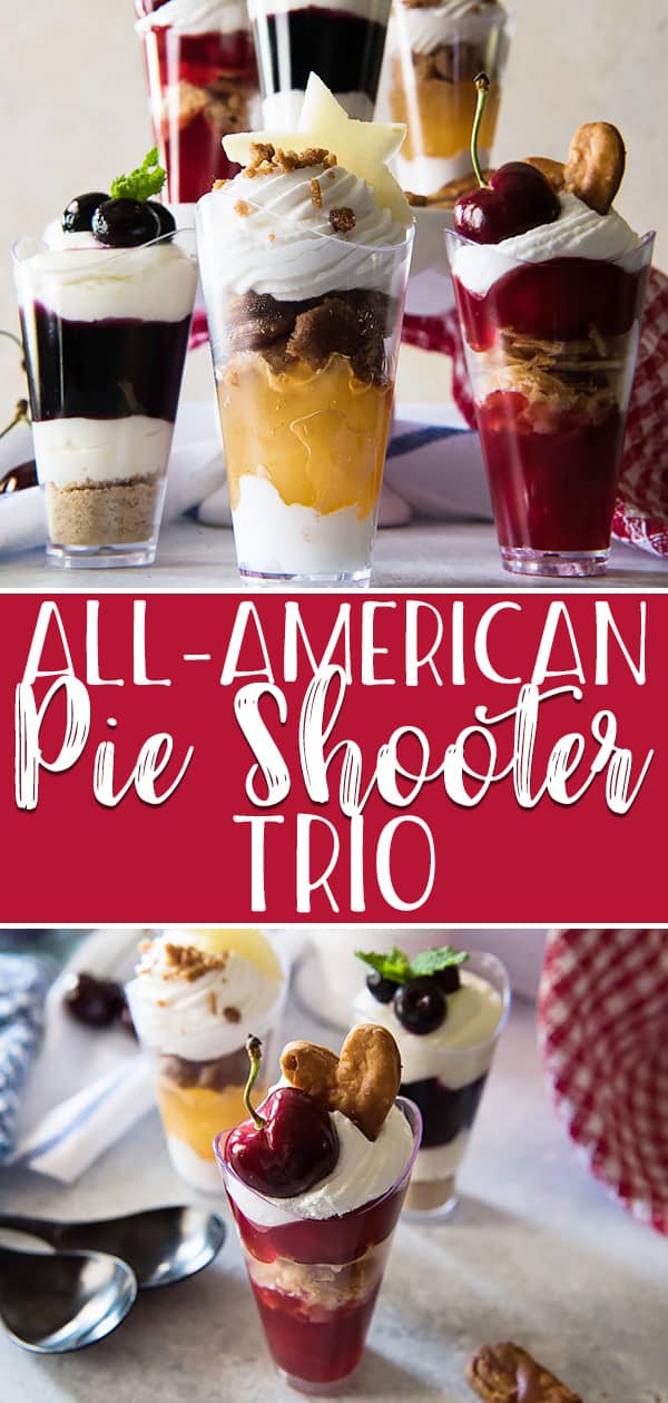 All-American Pie Shooter Trio • The Crumby Kitchen