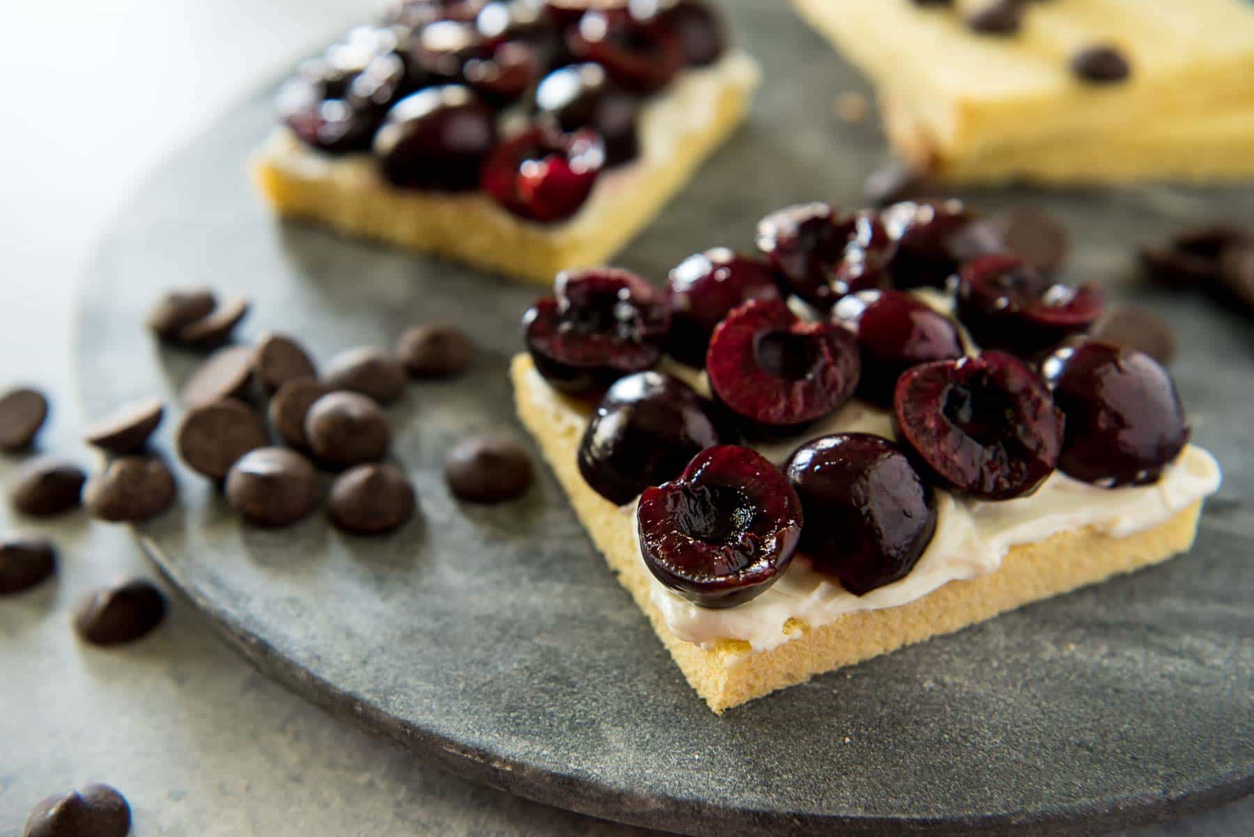 Dark Chocolate Cherry Dessert Grilled Cheese • The Crumby Kitchen