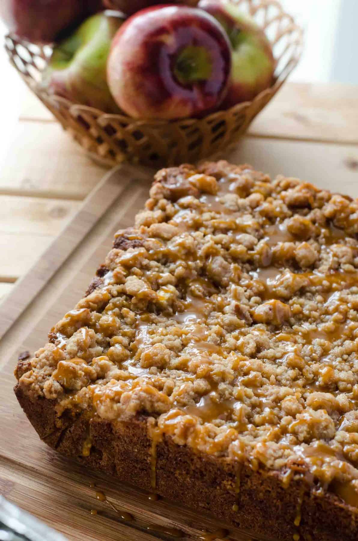 Apple Butterscotch Crumb Cake • The Crumby Kitchen