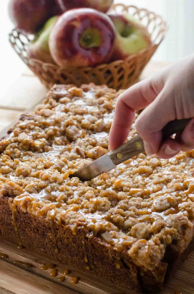 Apple Butterscotch Crumb Cake • The Crumby Kitchen
