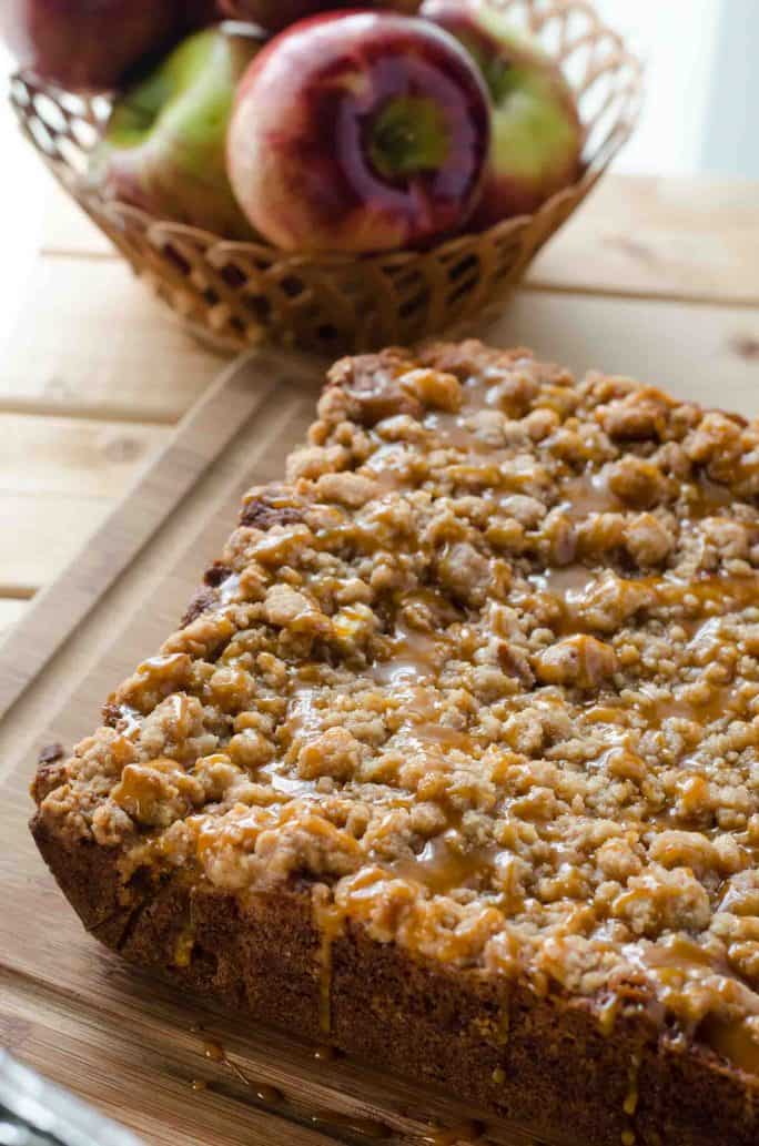 Apple Butterscotch Crumb Cake • The Crumby Kitchen
