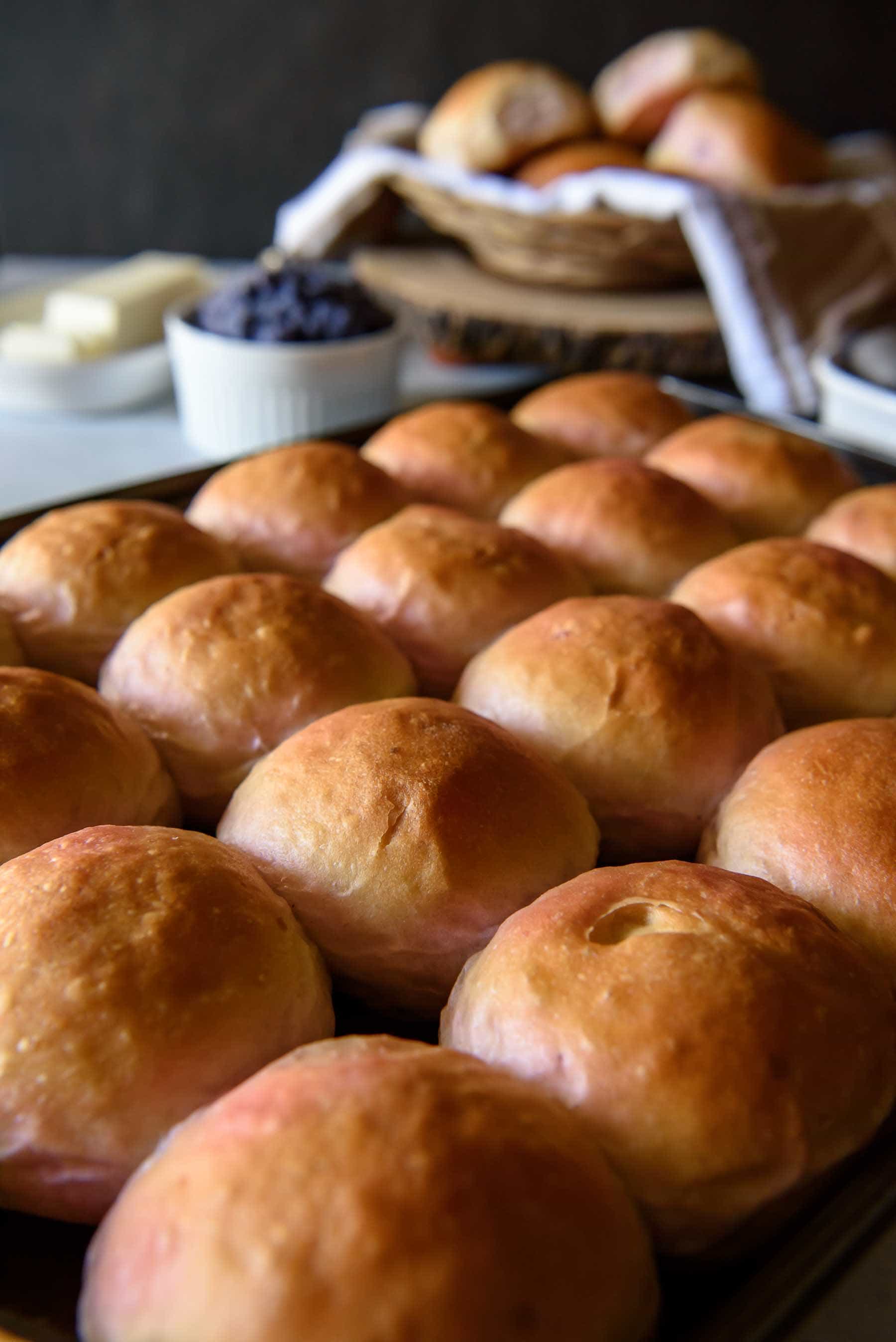 Purple Potato Dinner Rolls • The Crumby Kitchen