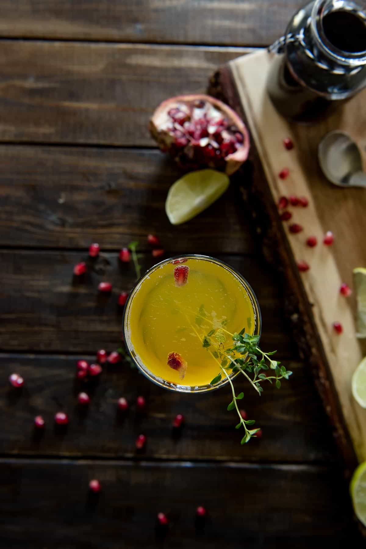 Southern Autumn Sunrise Cocktail • The Crumby Kitchen
