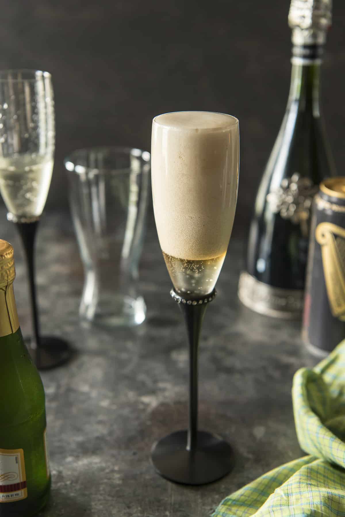 Black Velvet Cocktail • The Crumby Kitchen