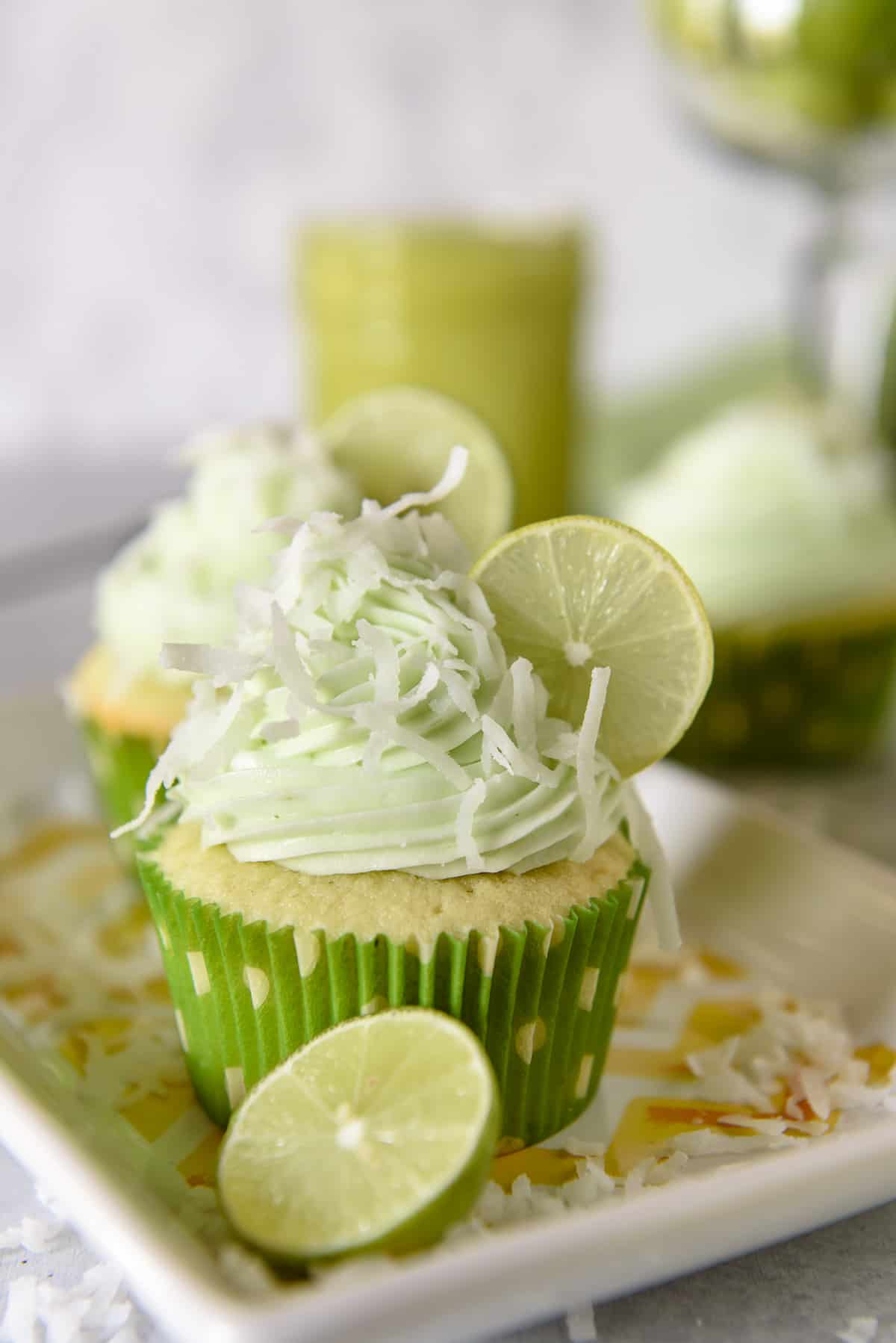 Coconut Lime Cupcakes with Key Lime Curd Filling • The Crumby Kitchen
