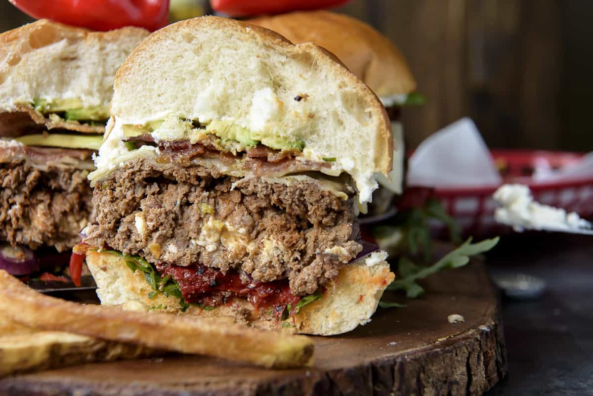 The Better Feta Burger • The Crumby Kitchen