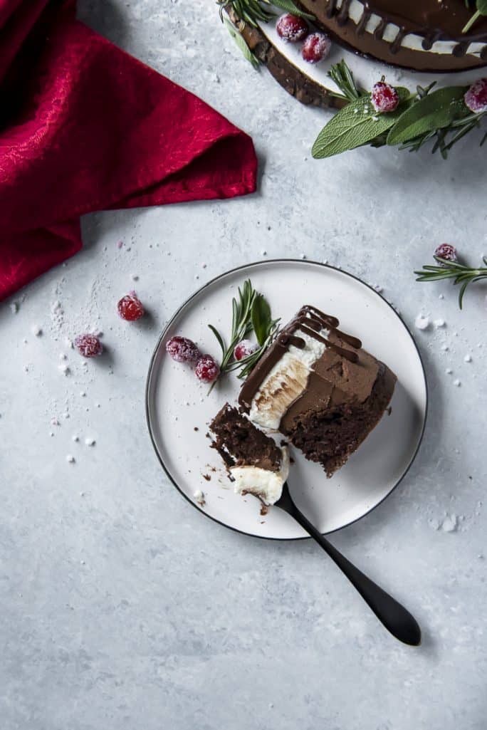 Double Chocolate Mousse Cake • The Crumby Kitchen