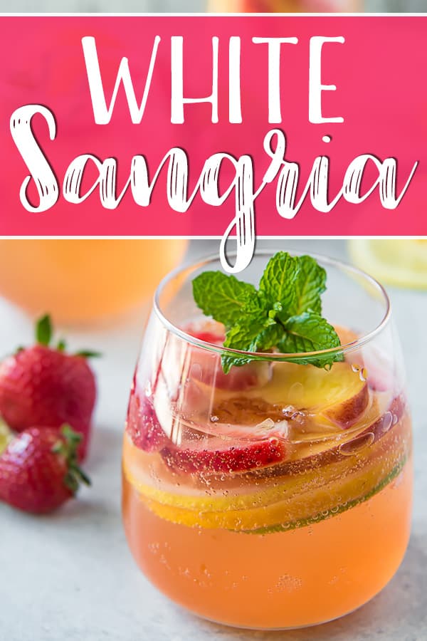 Easy White Sangria • The Crumby Kitchen