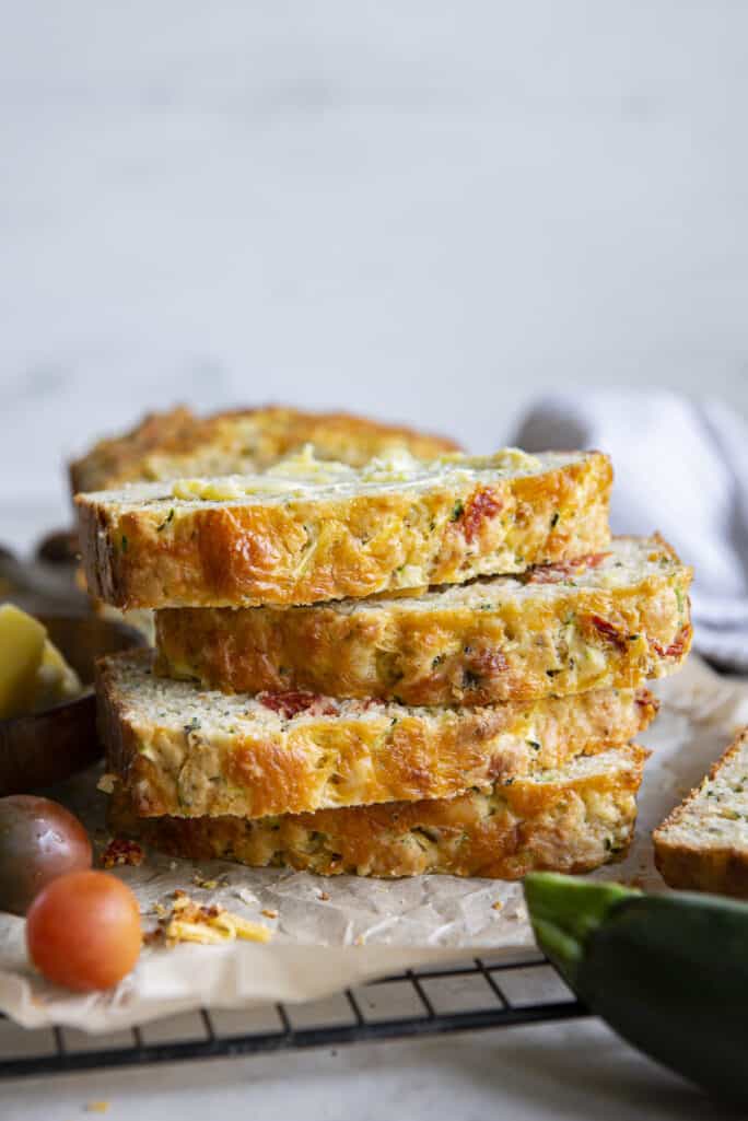 Savory Zucchini Bread • The Crumby Kitchen