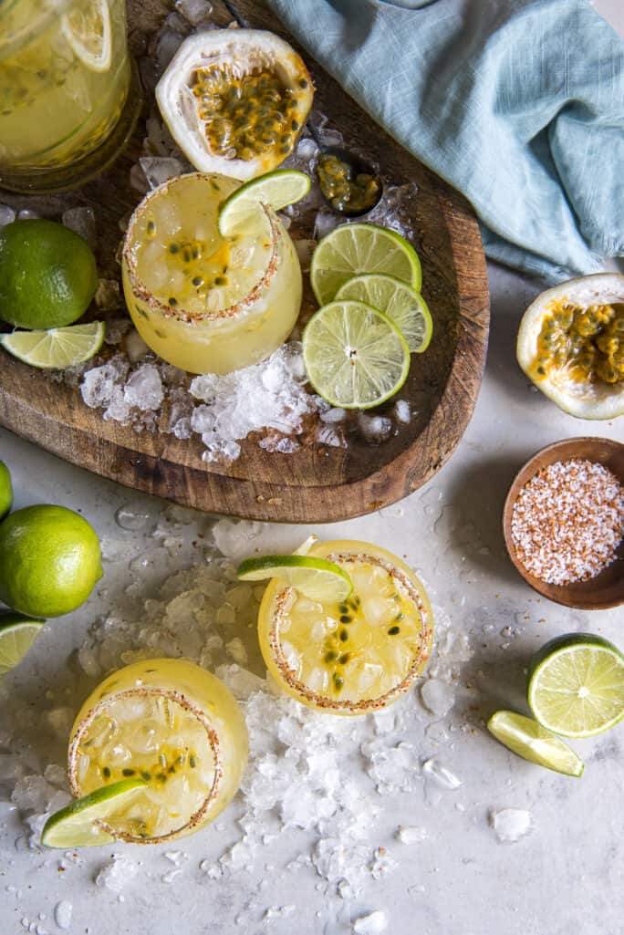 Passion Fruit Margaritas • The Crumby Kitchen