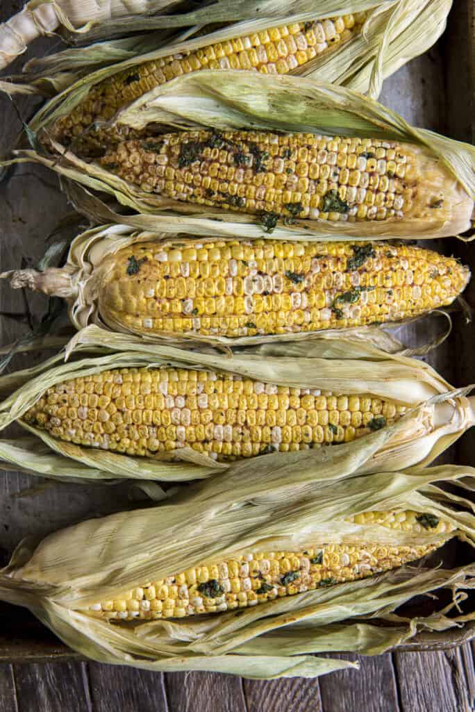 Smoked Corn on the Cob • The Crumby Kitchen