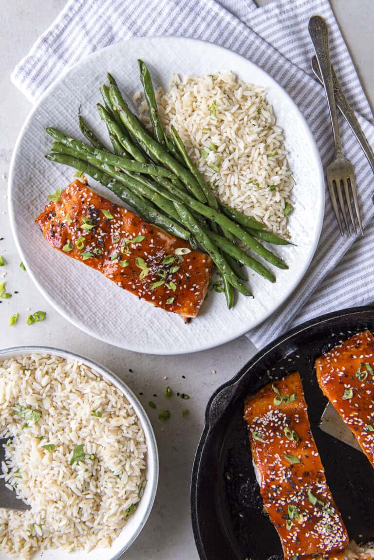 Korean Gochujang Salmon • The Crumby Kitchen
